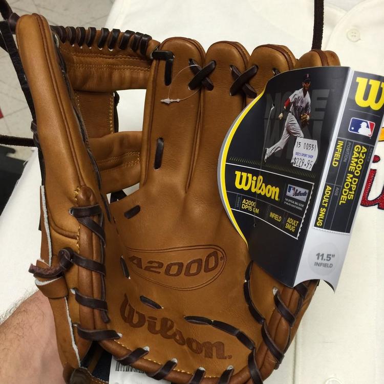 Wilson a2000 11.5 infield glove tobacco color with brown lace brand new ...