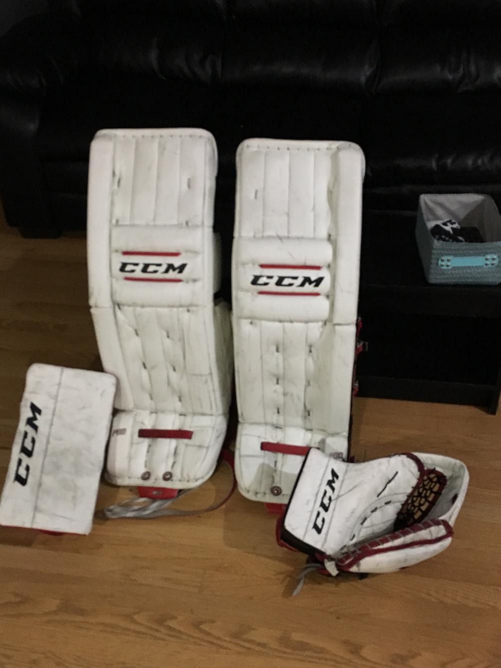 CCM retro flex pads and gloves | SidelineSwap