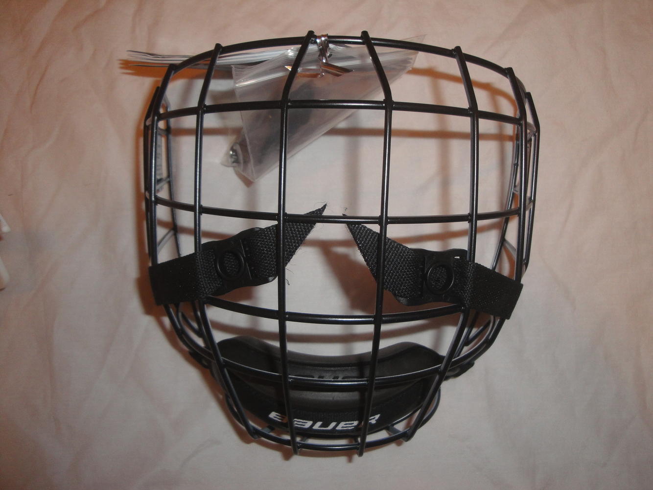 BAUER PROFILE II OREO CAGE WHITE BLACK MEDIUM NEW IN BAG ITECH ...