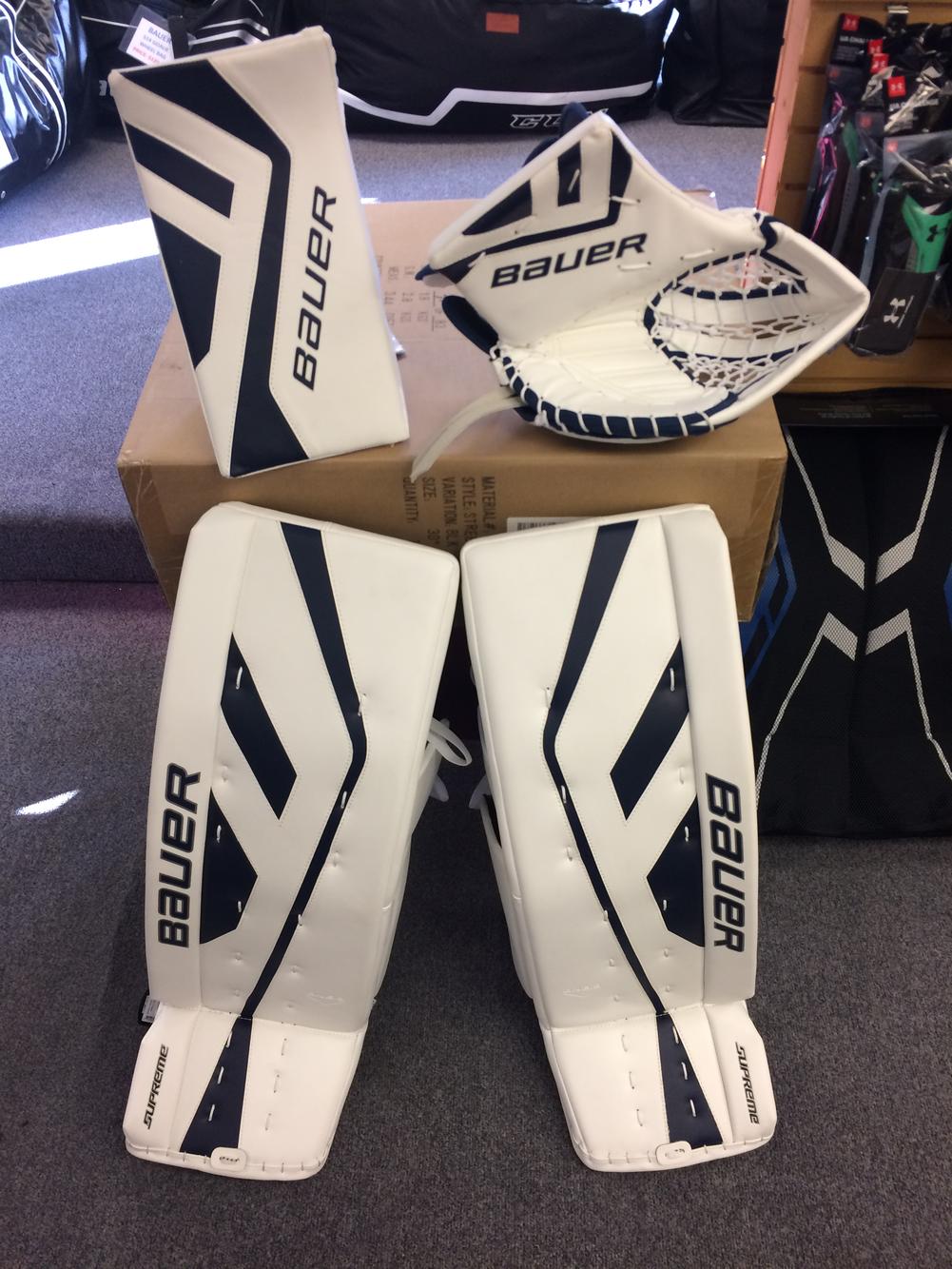 New Bauer Supreme One.9 Pads (35"+2") & One.7 Trapper and Blocker ...
