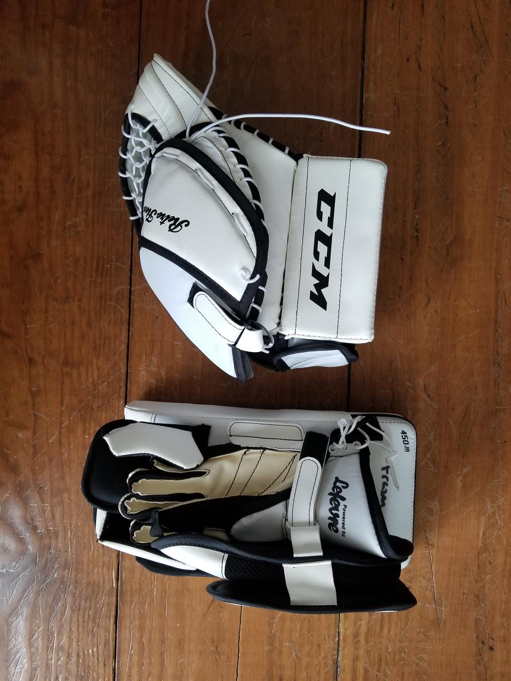 CCM Retro Flex 450 Goalie Glove & Blocker Full Right Junior | SidelineSwap