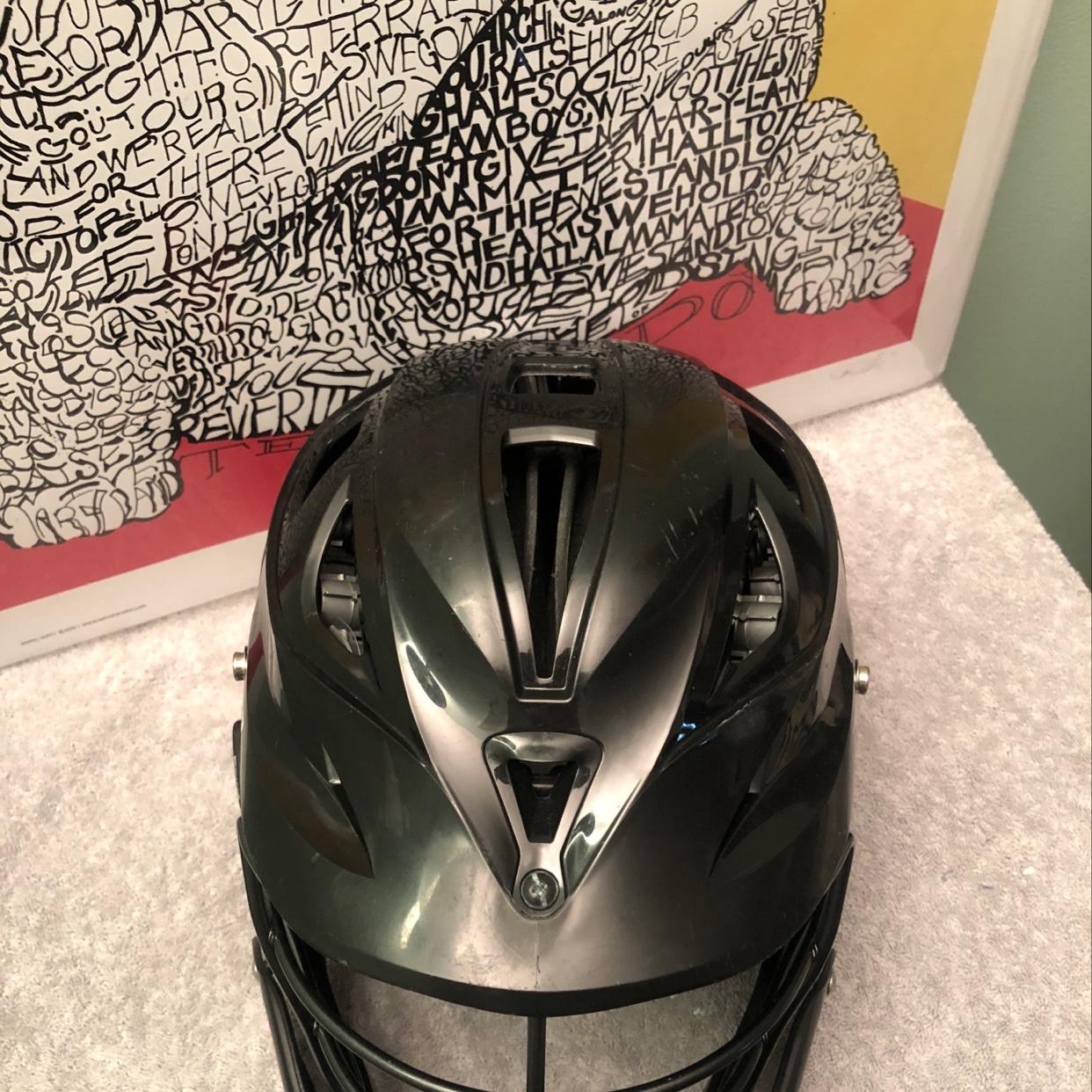 Blacked Out Maryland Cascade R Helmet w Throat Guard | SidelineSwap