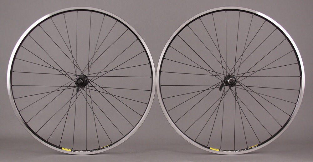 Mavic Open Pro 32h Black Rims Shimano 105 5800 Hubs Road Bike Wheelset ...