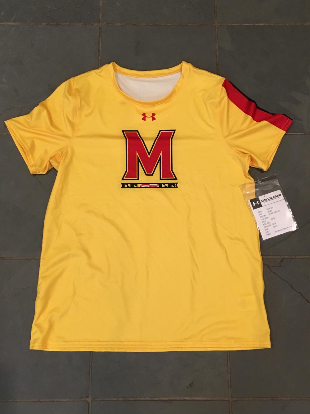 New Under Armour Maryland Terps Lacrosse Womens Shooter Shirt Medium ...