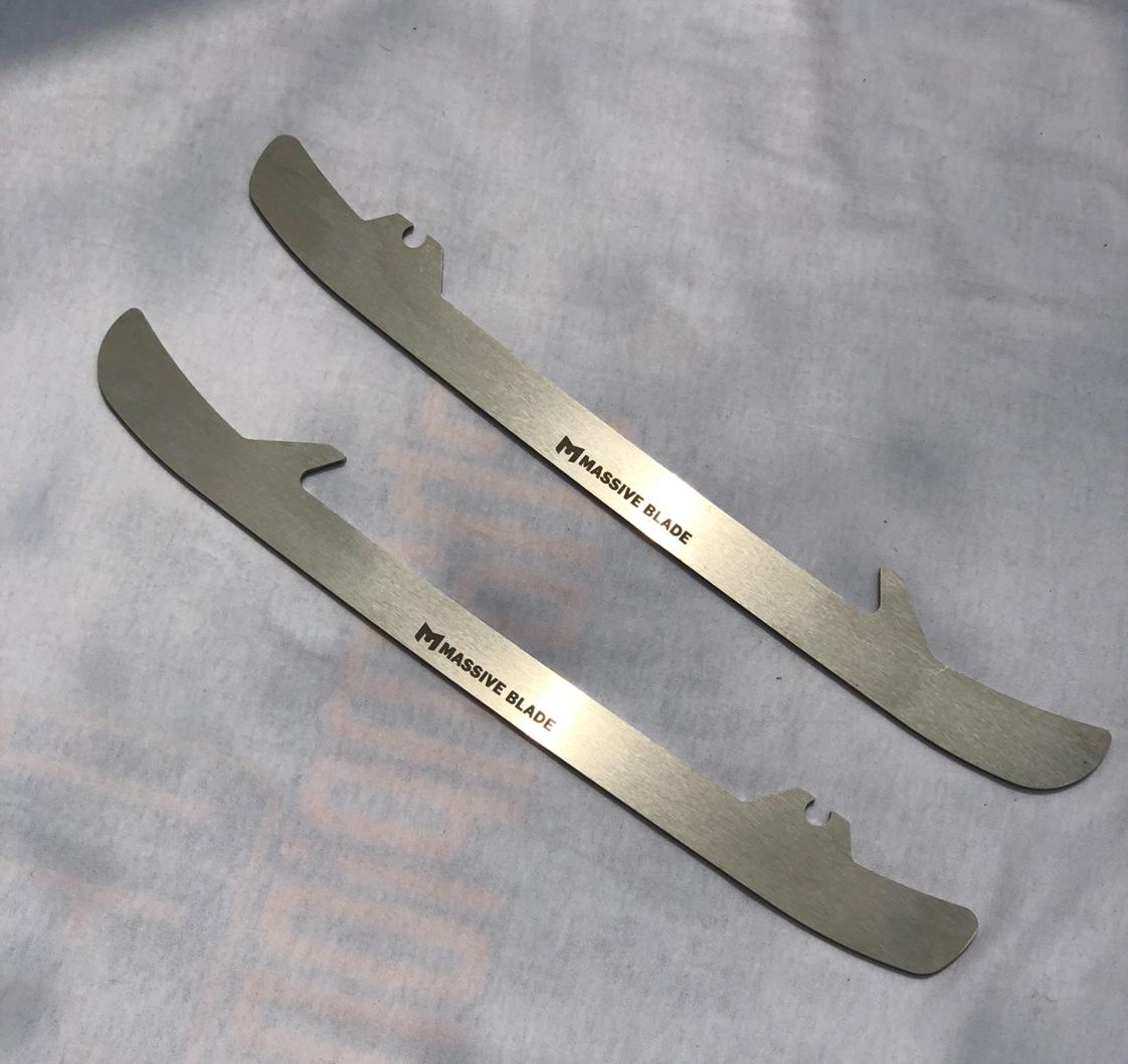 Massive Blade Bauer Lightspeed 2 runner hockey skate steel silver size ...