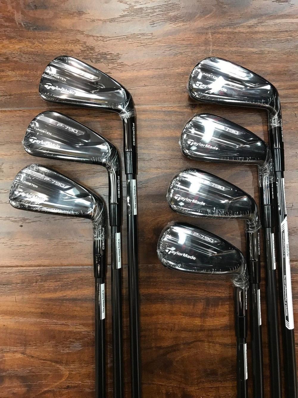 New TaylorMade P790 BLACK Iron Set 4-PW w/ Dynamic Gold 105 S300 Shafts RH | SidelineSwap
