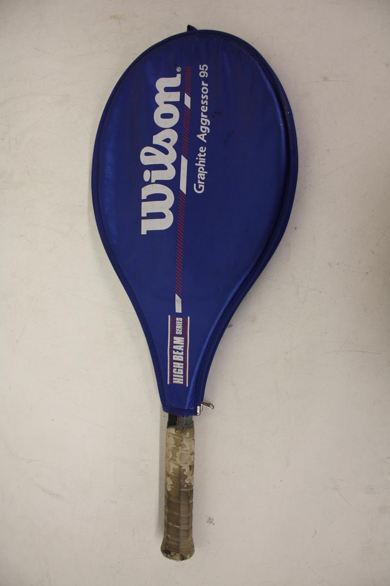Vintage Wilson Graphite Aggressor 95 Midsize Tennis Racquet w/4 5/8 ...