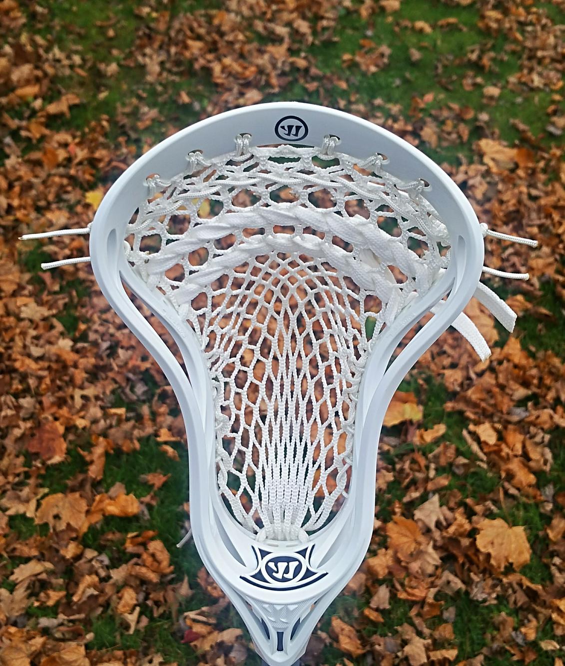 New Warrior Burn X Lacrosse Head Hand Strung w/USA Made Semi Soft Mesh ...