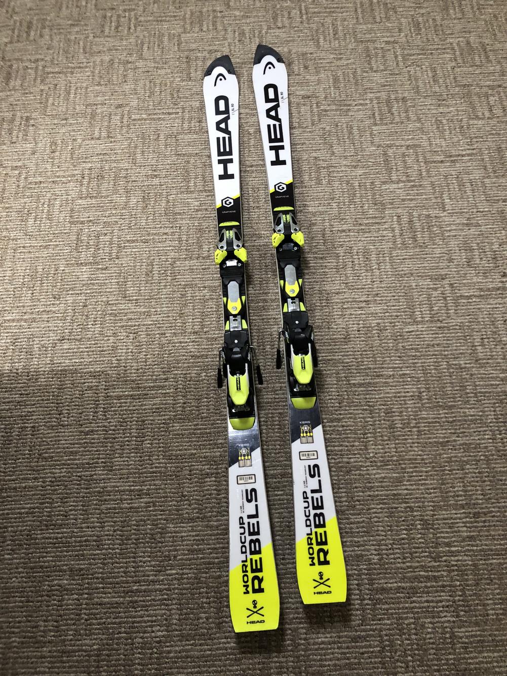 HEAD SLALOM (SL) 165cm WORLDCUP REBELS RD SKIS with HEAD Race Freeflex ...