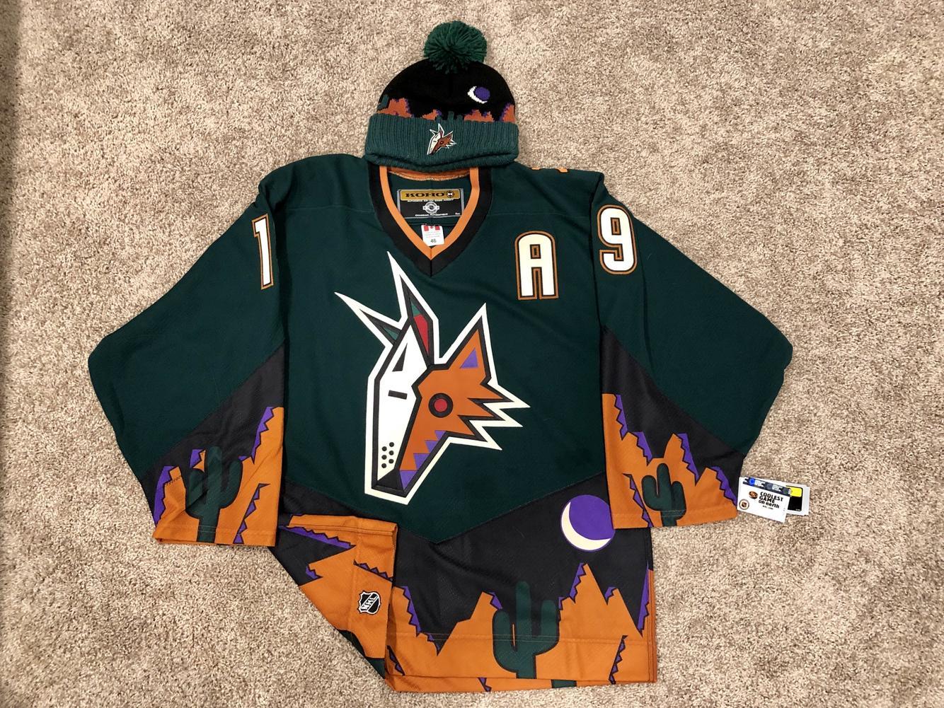 One of the first jerseys in my collection: the PHX Coyotes 3rd : r ...