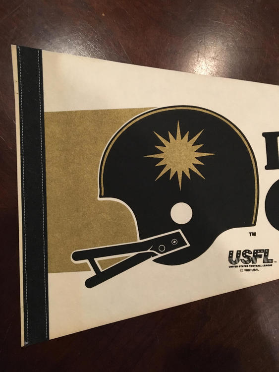 Rare Vintage USFL Denver Gold Pennant Memorabilia | Football Training ...