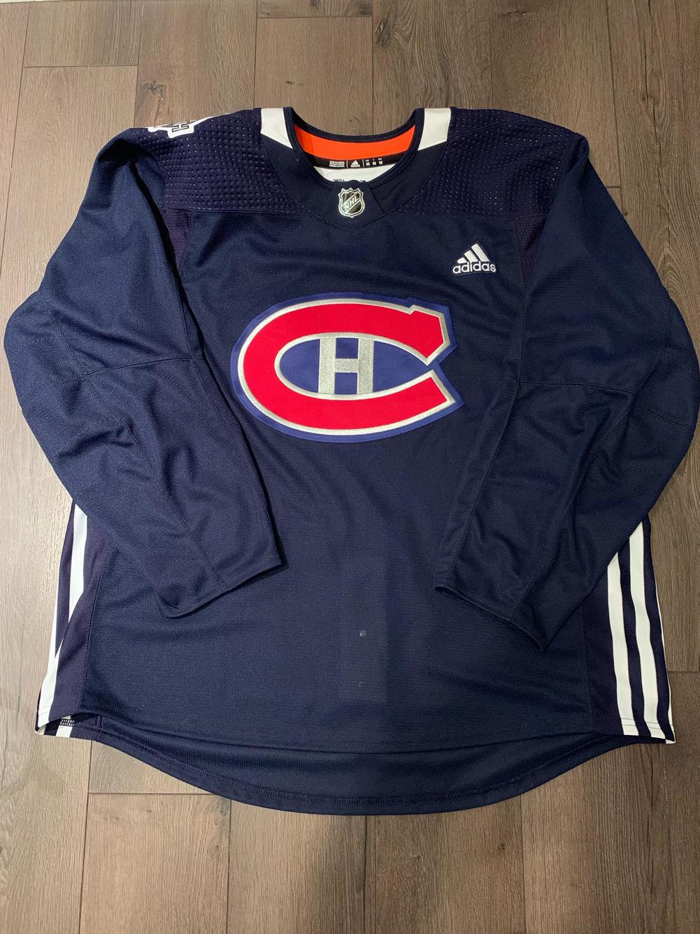 Montreal Canadiens pro stock Adidas MIC 100th Classic practice jersey ...