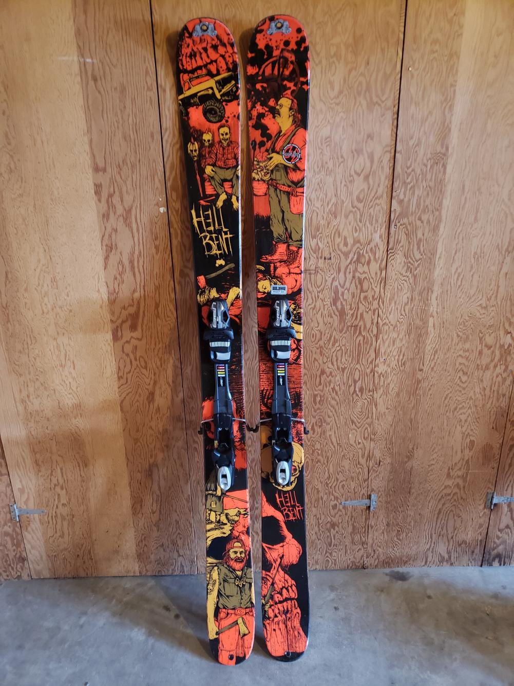179 K2 Hellbent Skis w/ Demo bindings | SidelineSwap
