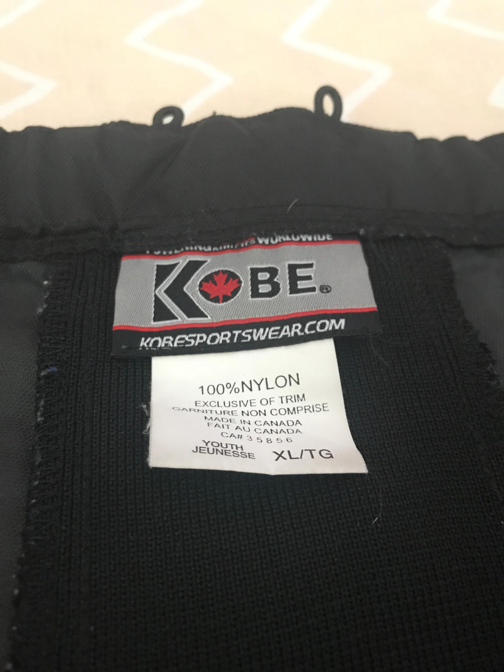 Youth Extra Large Hockey Shell Black With Blue Lightning Bolt ...