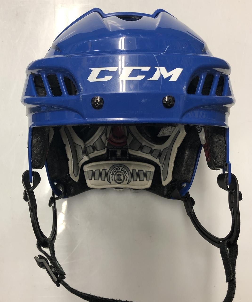 CCM HTFL PRO STOCK HOCKEY HELMET ROYAL BLUE MEDIUM 4057 | SidelineSwap