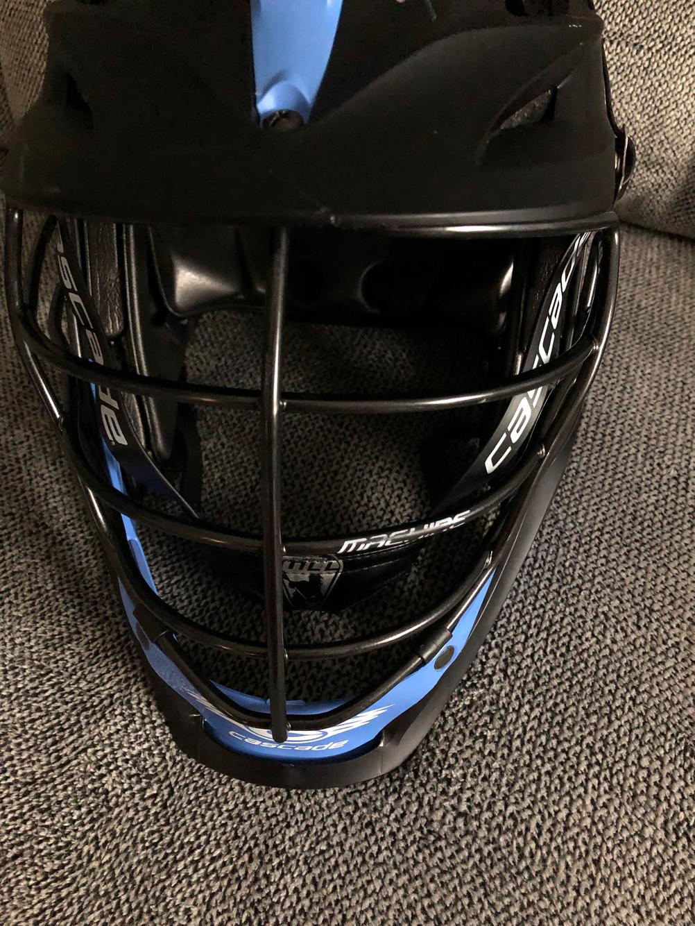 Game-worn Ohio Machine Cascade S helmet autographed by Davey Emala ...