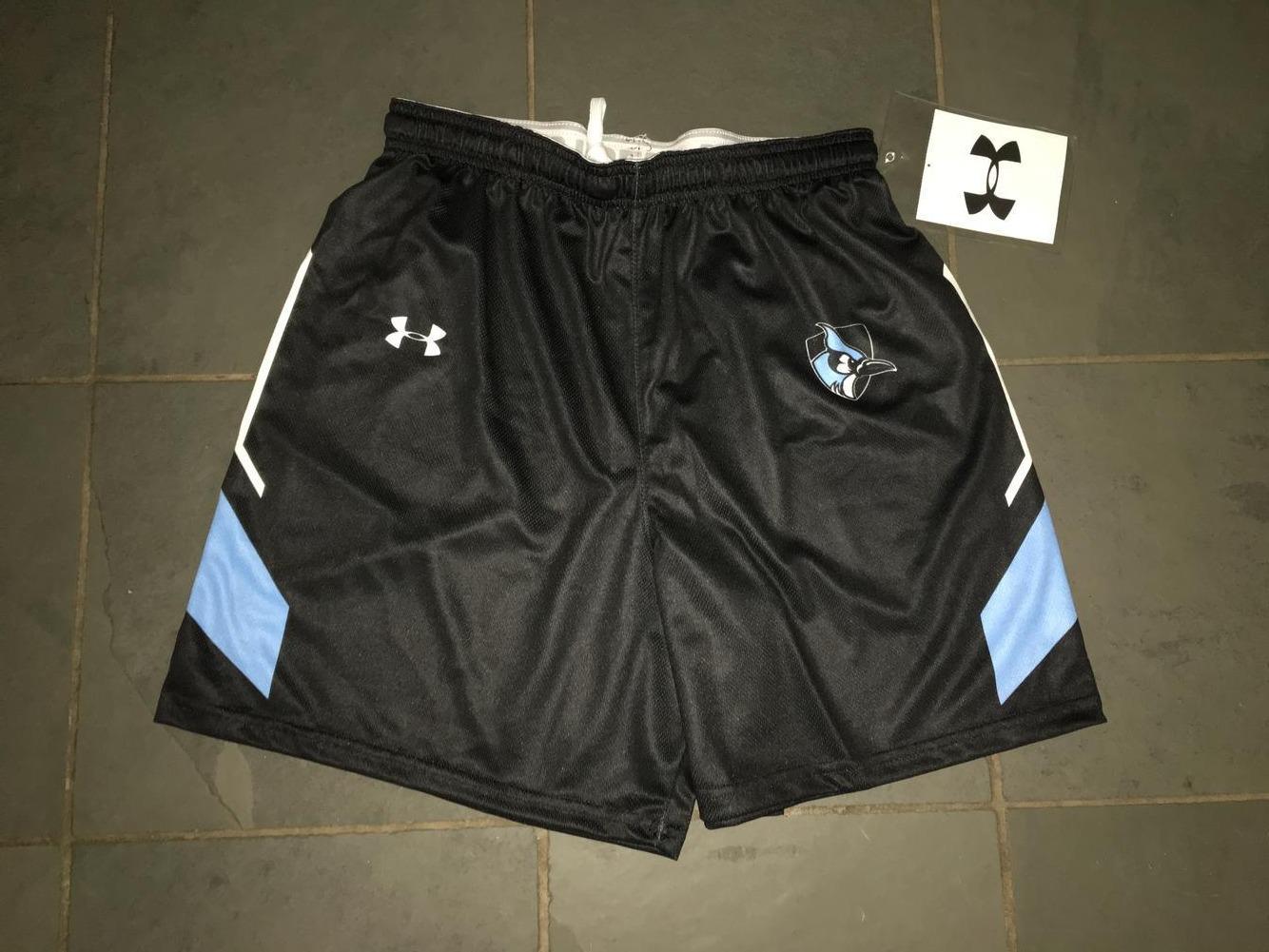 New Under Armour JOHNS HOPKINS Lacrosse Game Shorts LARGE "GAMETIME ...