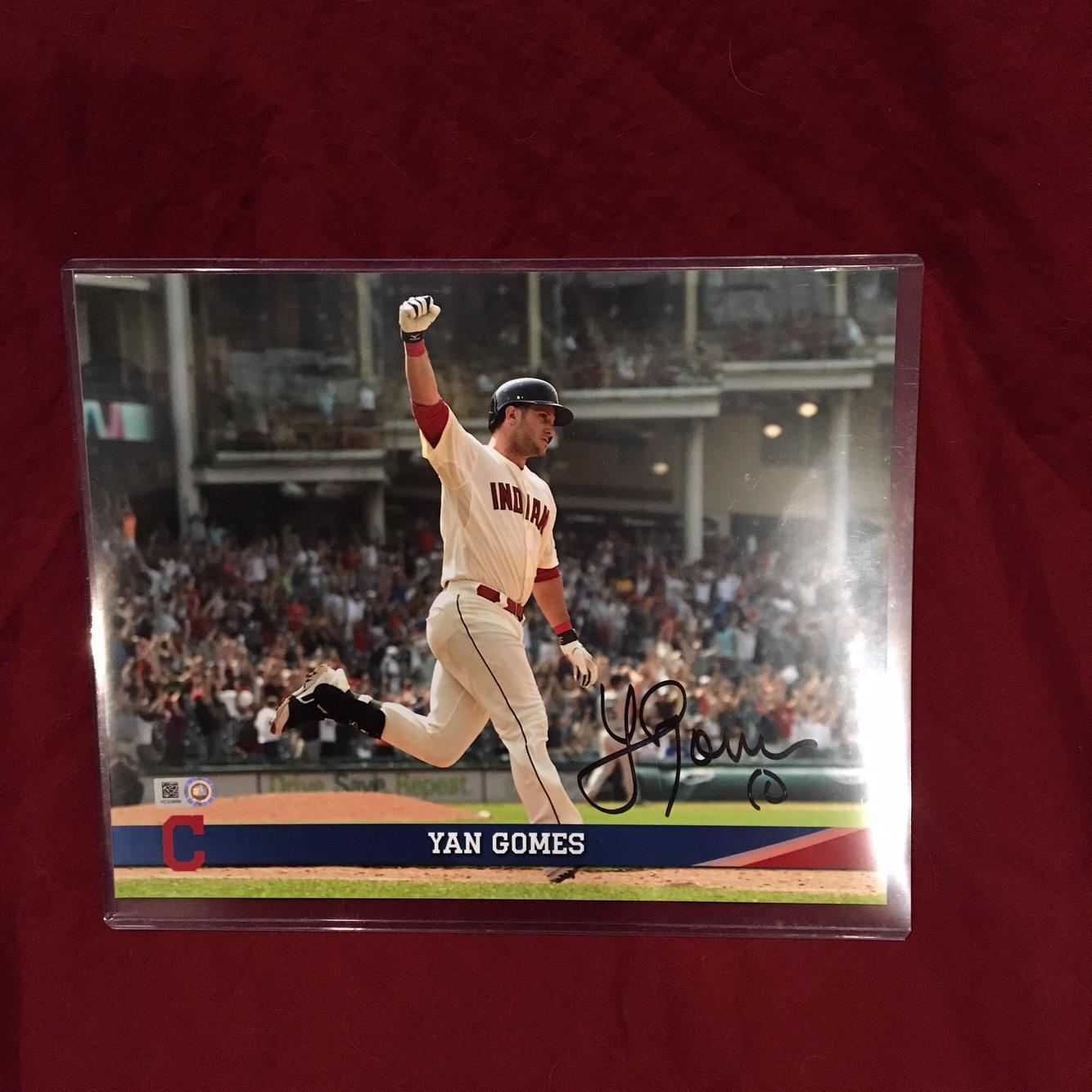 Yan Gomes Cleveland Indians MLB Authenticated Signed Autographed 8x10 ...