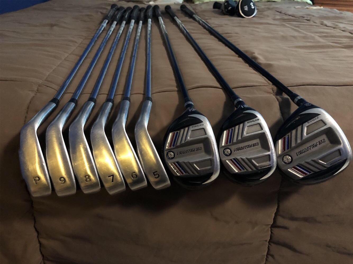 Maxfli Revolution Iron Set (5-PW) With Hybrids (3-4) And 3 Wood ...