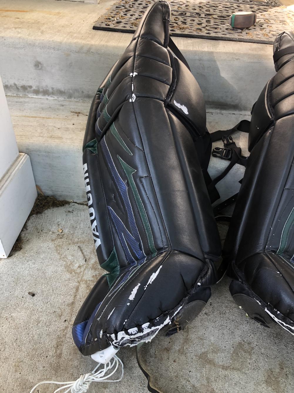 Vaughn Velocity V4 Goalie Leg Pads Pro Stock | SidelineSwap