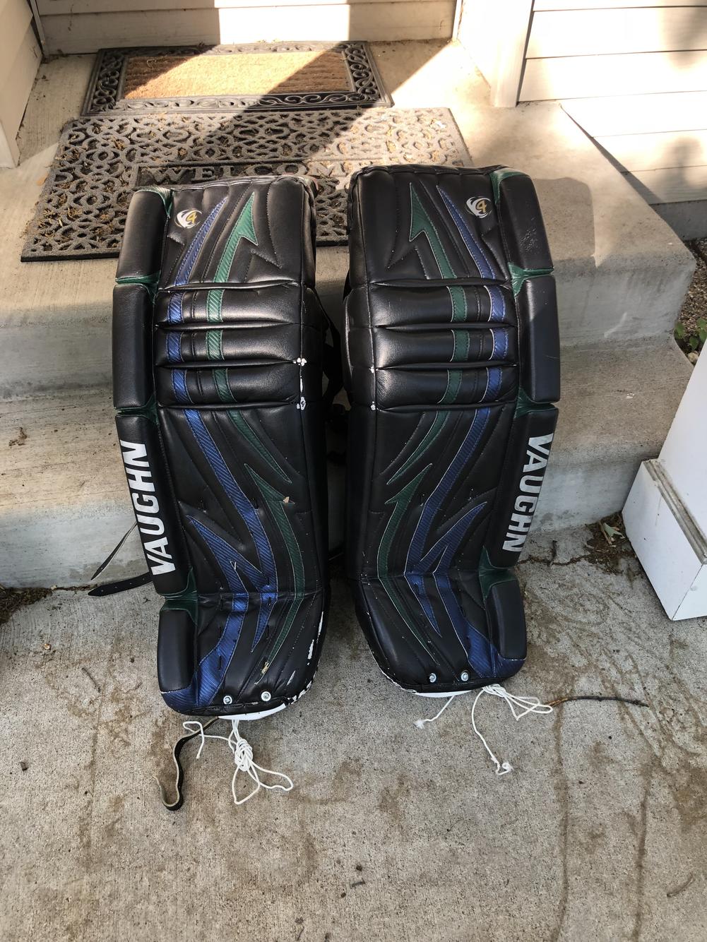 Vaughn Velocity V4 Goalie Leg Pads Pro Stock | SidelineSwap