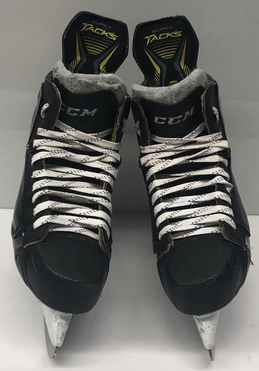 CCM SUPER TACKS CUSTOM PRO STOCK HOCKEY SKATES 9 D USED 4529 | SidelineSwap
