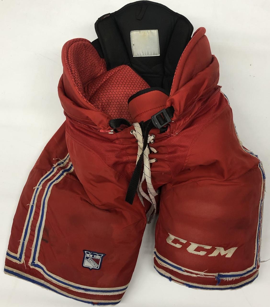 CCM HP 45 Custom Pro Stock Hockey Pants Red Large New York Rangers (4 ...