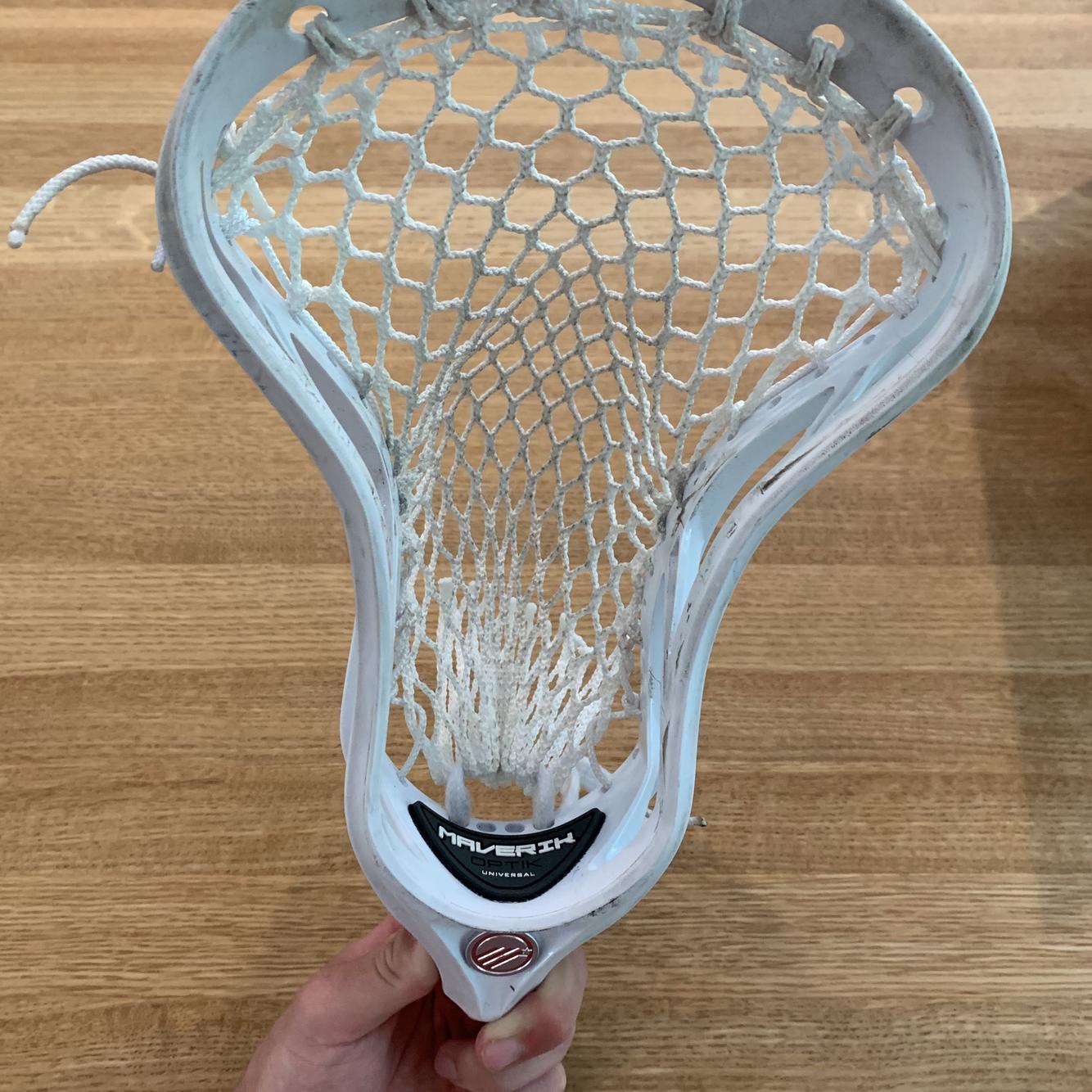 BN White Maverick Optik Head With String King 4s | SidelineSwap