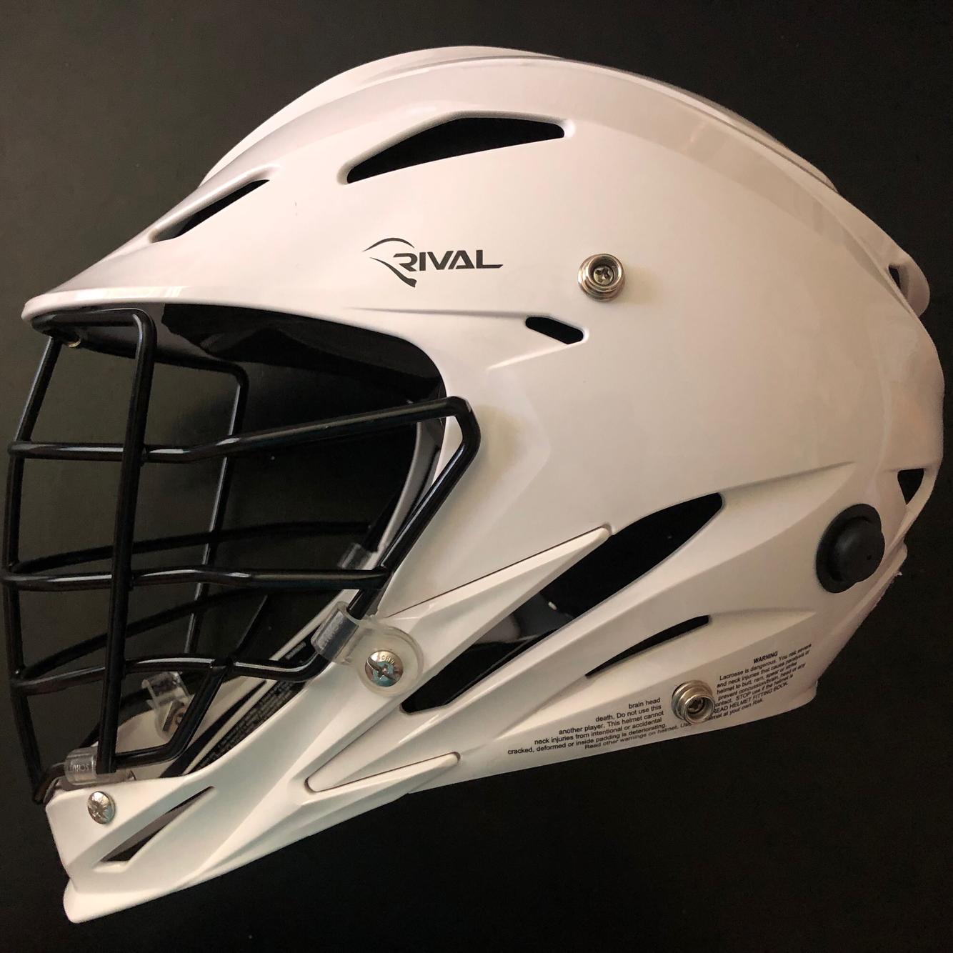 BNWT STX Rival Helmet. In Box/In Bag. White shell/Black Cage. Black ...