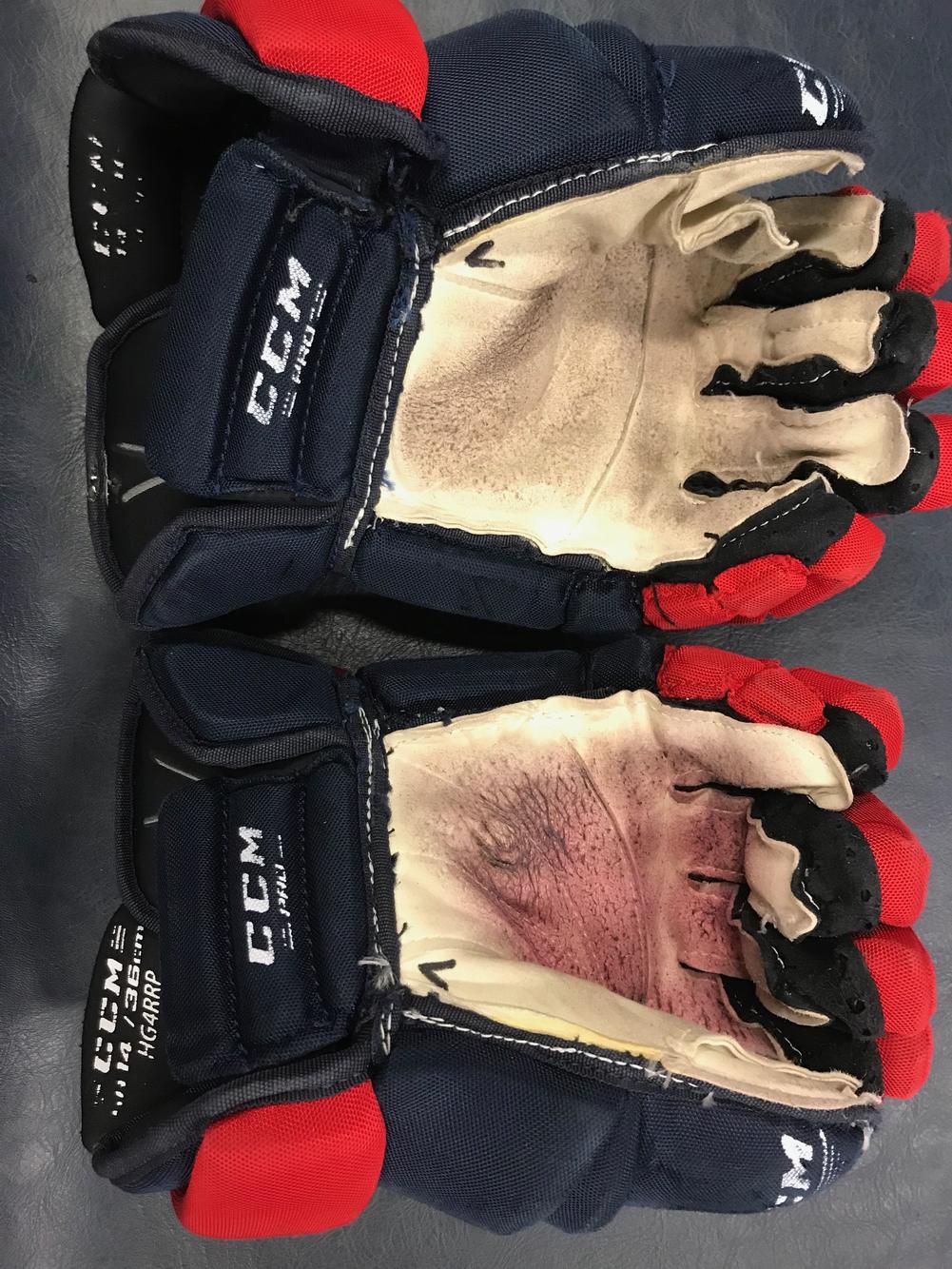 CCM 4 Roll Custom 14" Gloves Senior Pro Stock | SidelineSwap