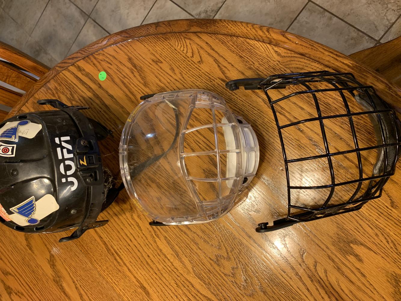 Jofa Helmet with z-leader cage and full clear face shield | SidelineSwap