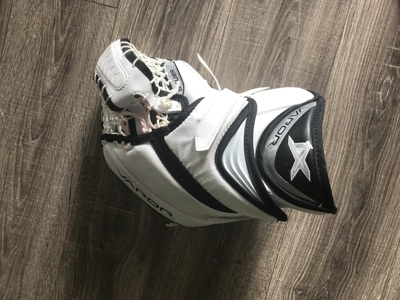 Bauer Vapor 1X Pro Goalie Gloves & Blockers Regular Intermediate Pro ...