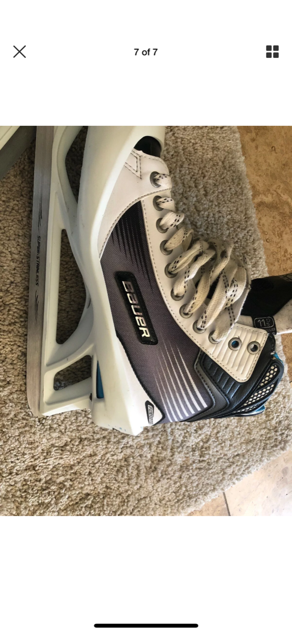 Bauer Reactor 4000 Hockey Goalie Skates Senior Size 11.5 | SidelineSwap