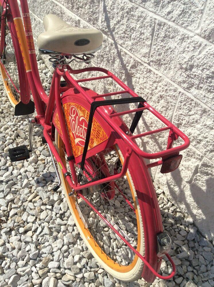 Electra Cruiser Bike! 3 Speed Internal Hub w/ Rear Rack, Tailight and ...