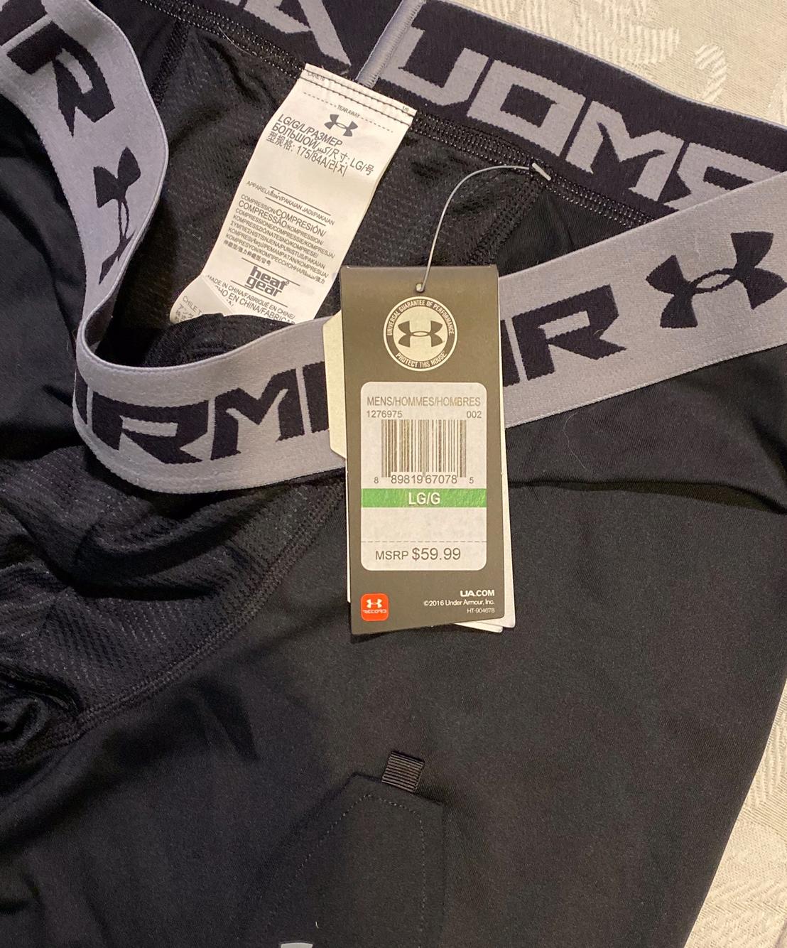 Under Armour Purestrike New Men's Large Compression Jock Pants Senior ...