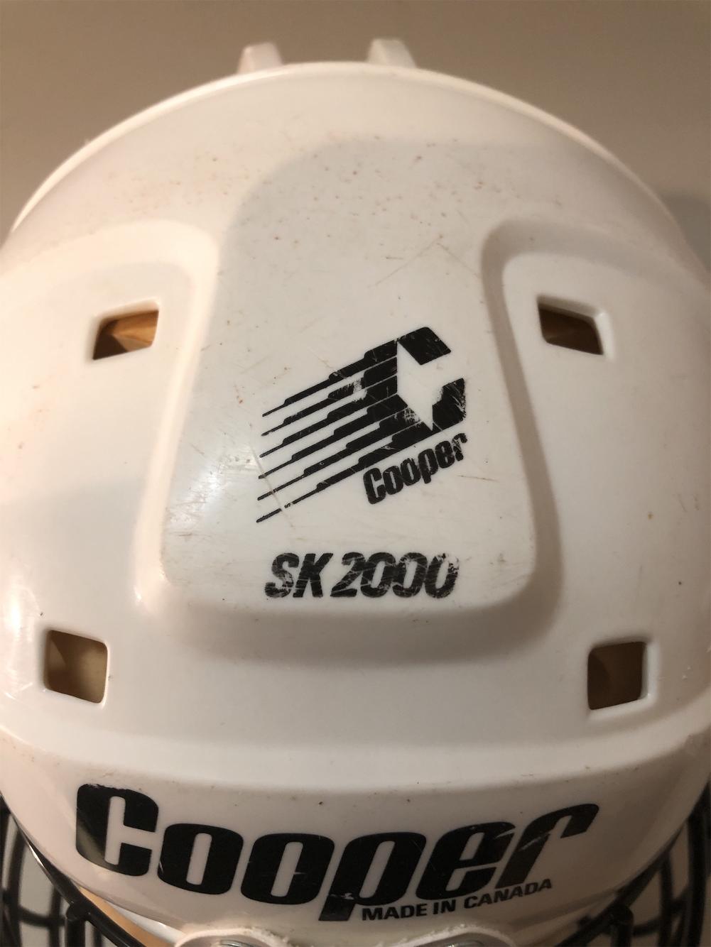 Vintage Large Cooper SK2000 Helmet with RARE Cooper VL50-L Large Cage ...