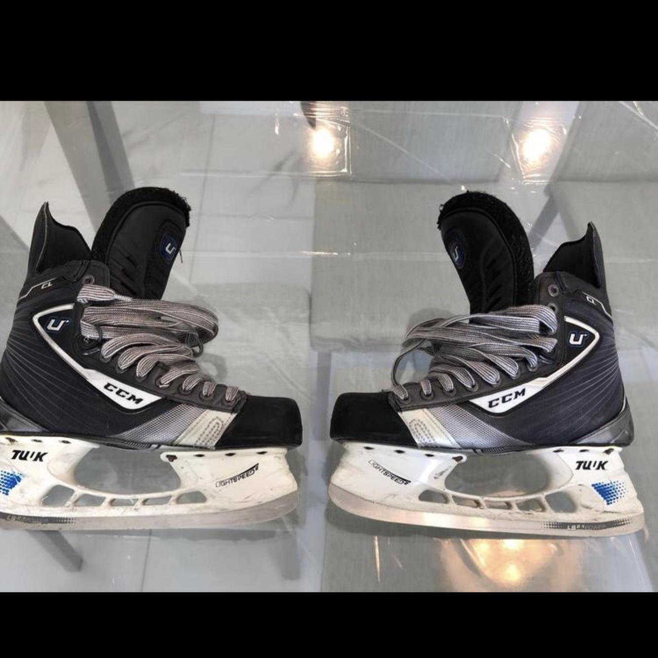 U+ Crazy Light Hockey Skates Tuuk Senior Pro Stock Size 8 | SidelineSwap