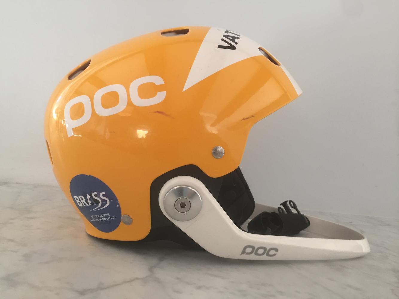 Large POC SL Helmet Vattenfall with chin bar | SidelineSwap