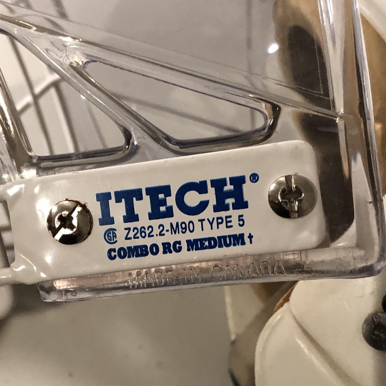 White Cooper SK2000 Helmet with Itech Combo RG Cage Medium | SidelineSwap