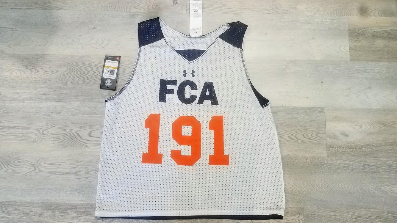 NEW FCA Navy Blue White Reversible TRYOUTS Team Issued Small S New ...