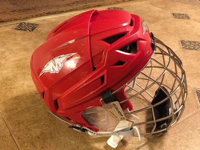 Mission Inhaler Hockey Helmet, Large/Red, Like New | SidelineSwap