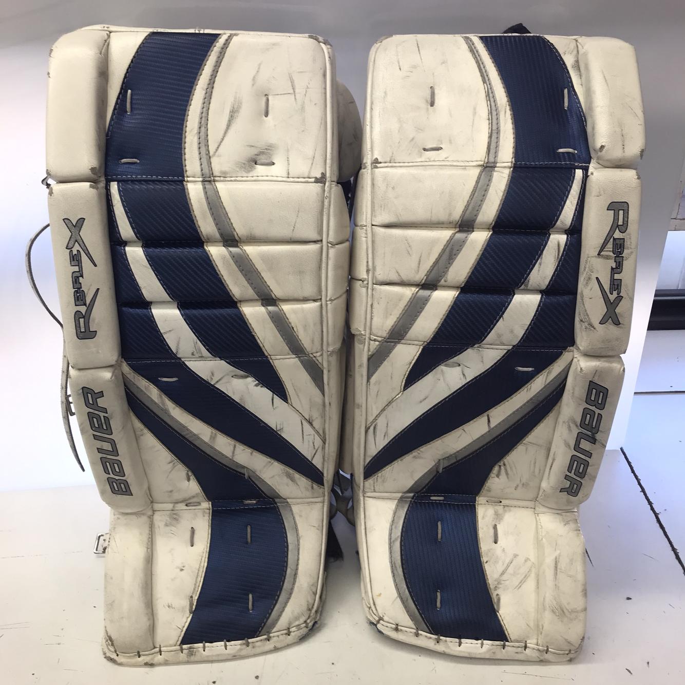 Bauer Reflex RX8 Hockey Goalie Leg Pads Intermediate 28” + 1” Used ...
