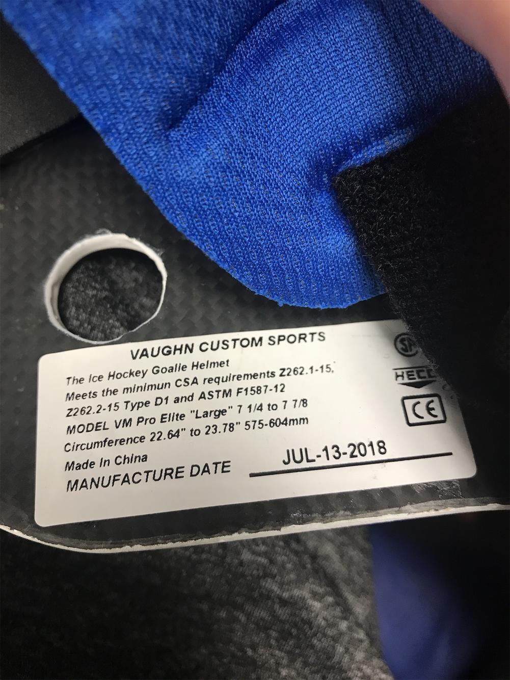 New Senior Vaughn VM Pro Elite Goalie Mask | SidelineSwap