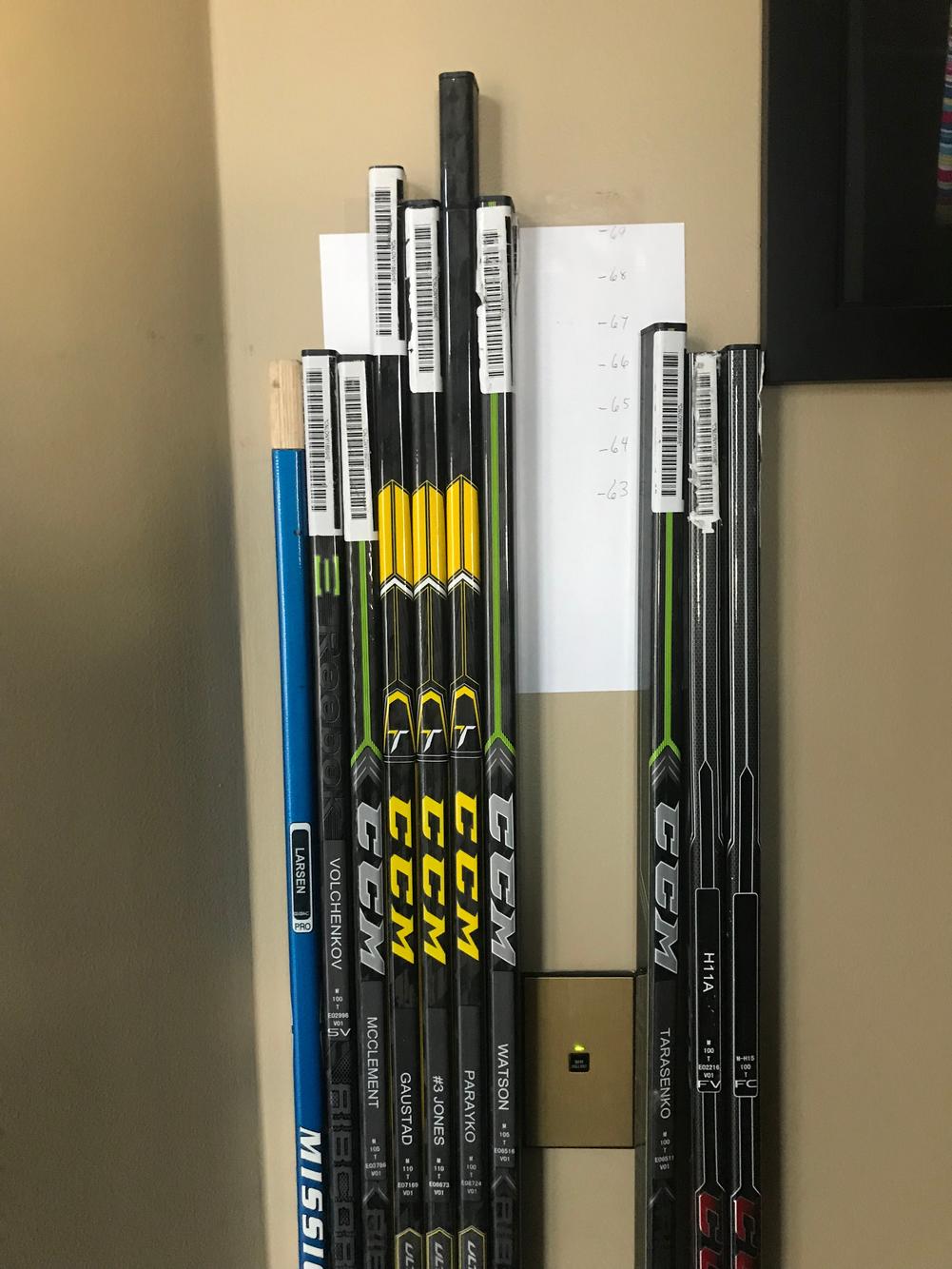 CCM Ultra Tacks Pro Stock Hockey Stick Grip 110 Flex LEFT PRO RETURN ...