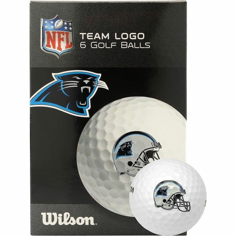Wilson Golf NFL Team Branded Golf Balls Carolina Panthers 6 Count Box ...