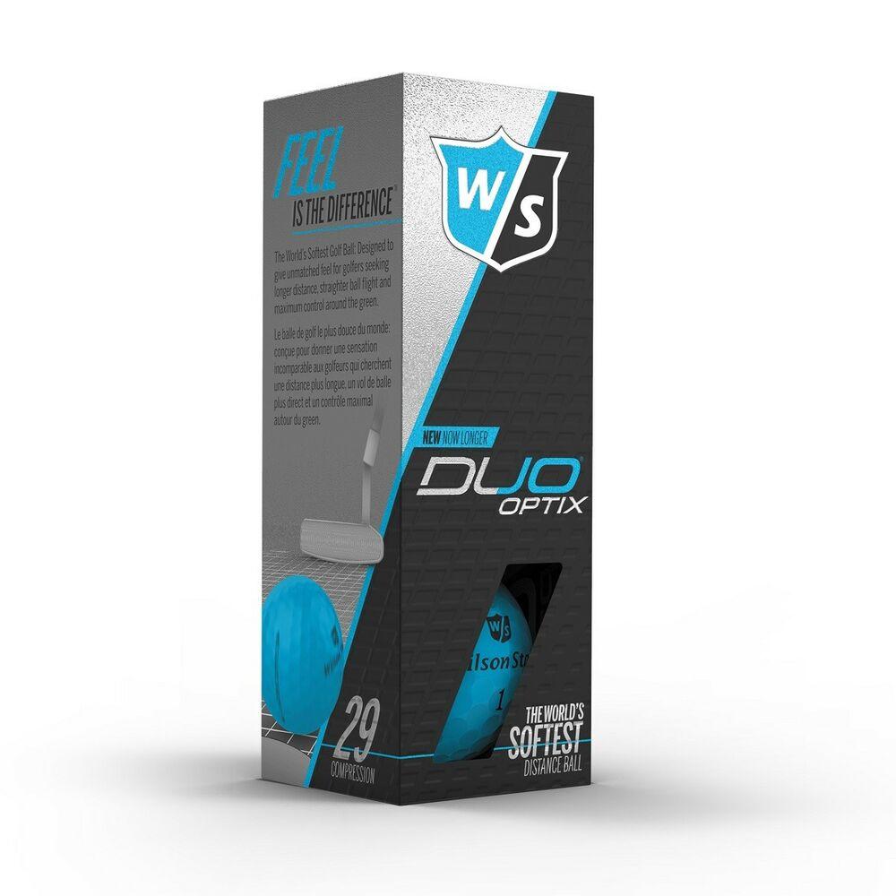 Wilson Staff Duo Soft Optix Matte Blue Low 29 Compression Golf Balls ...