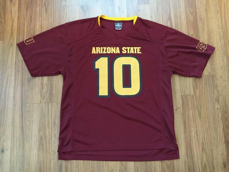 Arizona State Sun Devils #10 NCAA SUPER AWESOME ASU Size Large Jersey ...