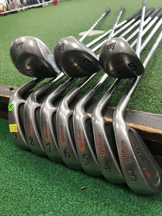 Wilson 1200 LT Golf Set, MRH 1-3-5 Wood, 3-9 Wilson Standard Flex Steel ...