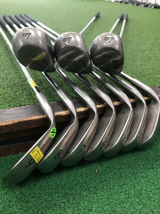 Wilson 1200 LT Golf Set, MRH 1-3-5 Wood, 3-9 Wilson Standard Flex Steel ...