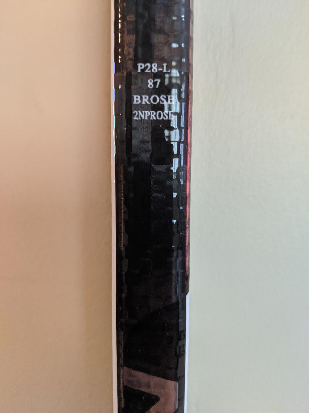 Bauer NEXUS 2N Pro Hockey Stick Lefty P28 87 flex Senior D1 Pro Stock ...